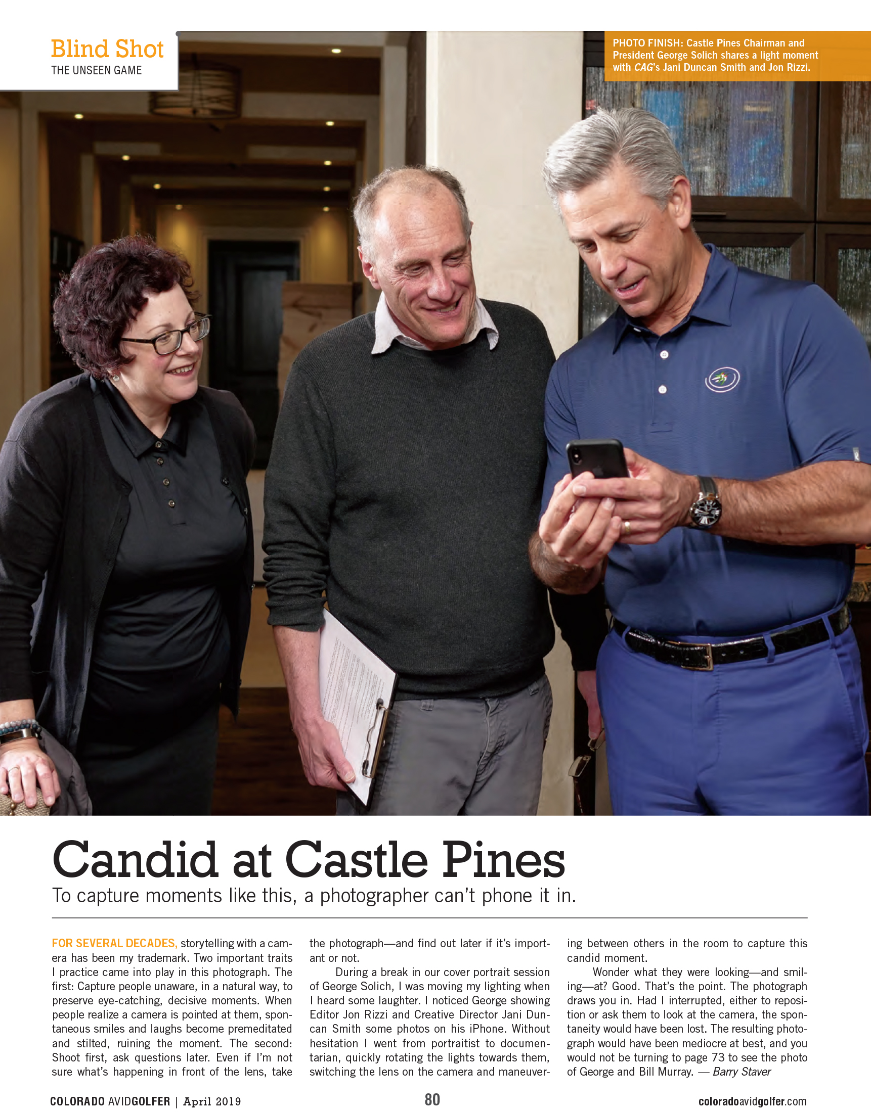 AvidGolfer Cover Shoot | Denver Colorado corporate, healthcare ...